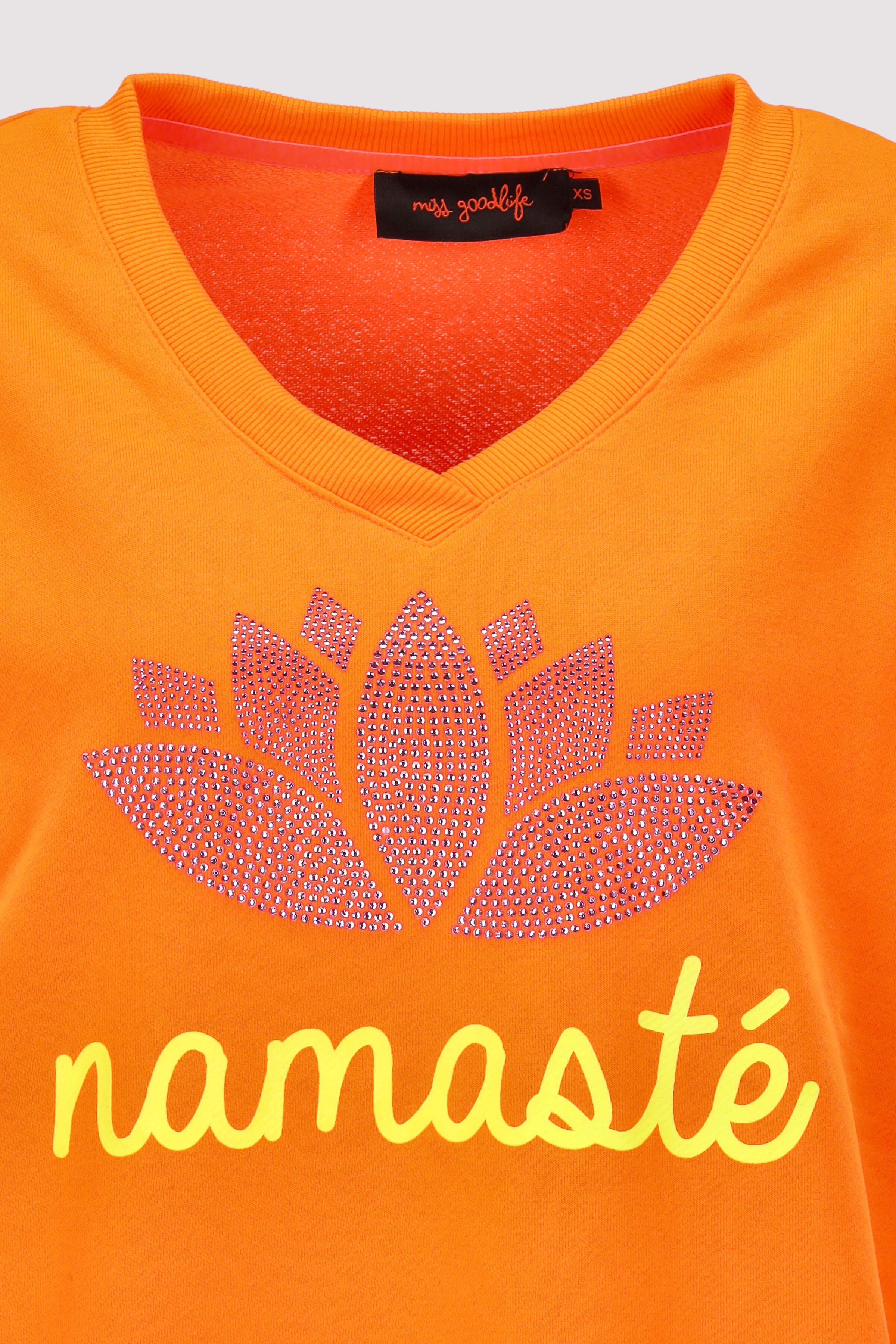 Sweat Namaste Strass | Neon orange | XS | 2000351790702 Sweat Namaste Strass | Neon orange | XS | 2000351790702